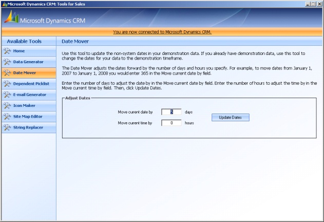 Microsoft Dynamics CRM 4.0 Demonstration Tools | Magnetism Solutions ...