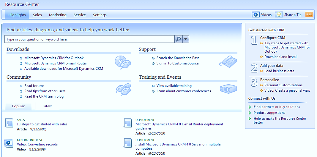 Microsoft Dynamics CRM 4.0 Resource Center | Magnetism Solutions | NZ ...