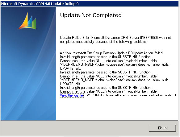Dynamics Crm 4 Rollup 8 Rollup 9 Error Fix Magnetism Solutions Nz Auckland Wellington