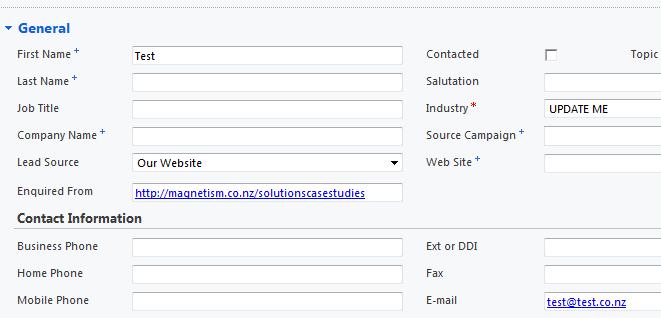 How can you capture a lead in Dynamics CRM 2011 from your website ...