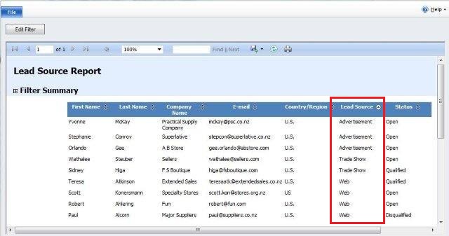 How to create Lead Source report in Dynamics CRM 2011? | Magnetism ...