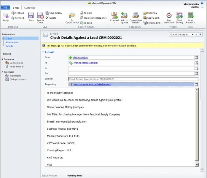 Using E-mail templates for quick campaigns in Dynamics CRM 2011 ...