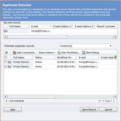 Duplicate Detection in Dynamics CRM 2011 | Magnetism Solutions | NZ (Auckland, Wellington ...