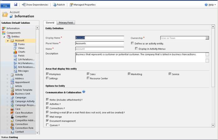 Dynamics CRM 2011 for Outlook – The Customization Tab | Magnetism ...