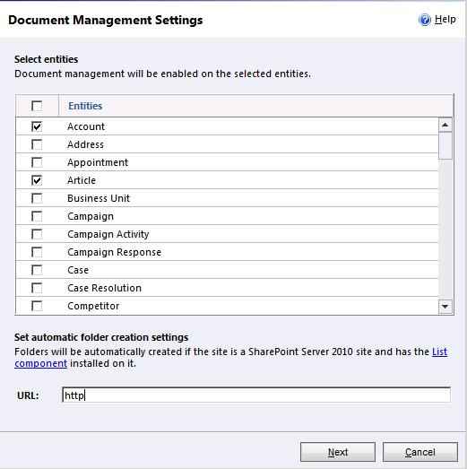 Configuring Dynamics CRM 2011 for Document Management | Magnetism ...