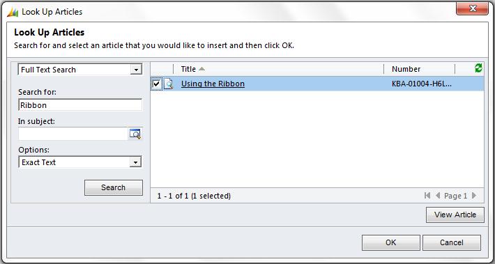 Inserting a Dynamics CRM 2011 Article into an Outlook Email | Magnetism ...