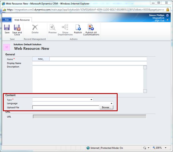 Microsoft Dynamics CRM 2011 Web Resources – Your New Best Friend! | Magnetism Solutions | NZ ...