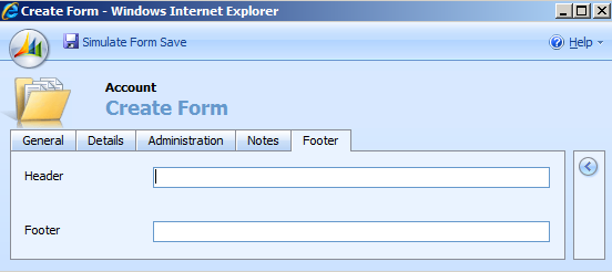 How to make a Dynamics CRM field always appear as a Footer at the ...