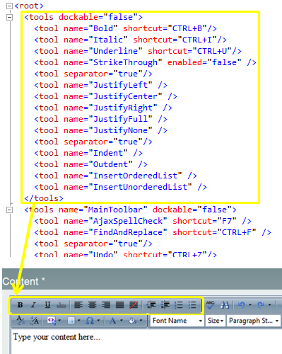 Adding/Removing Sitefinity 3.7 Radeditor Tools | Magnetism Solutions ...