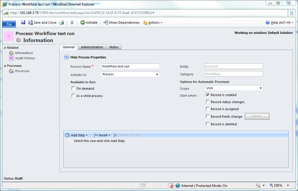 The change from Workflows to Processes in CRM 2011 | Magnetism ...