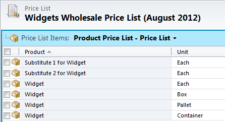 Pricing Products – Part 4 – Price Lists and Price List Items 1 ...